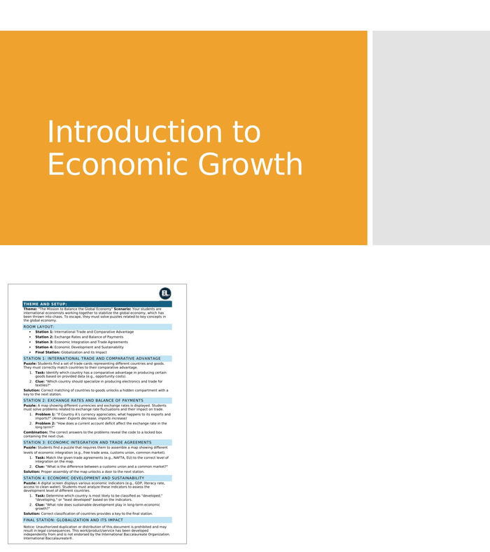 DP Economics - The Global Economy Unit 4
