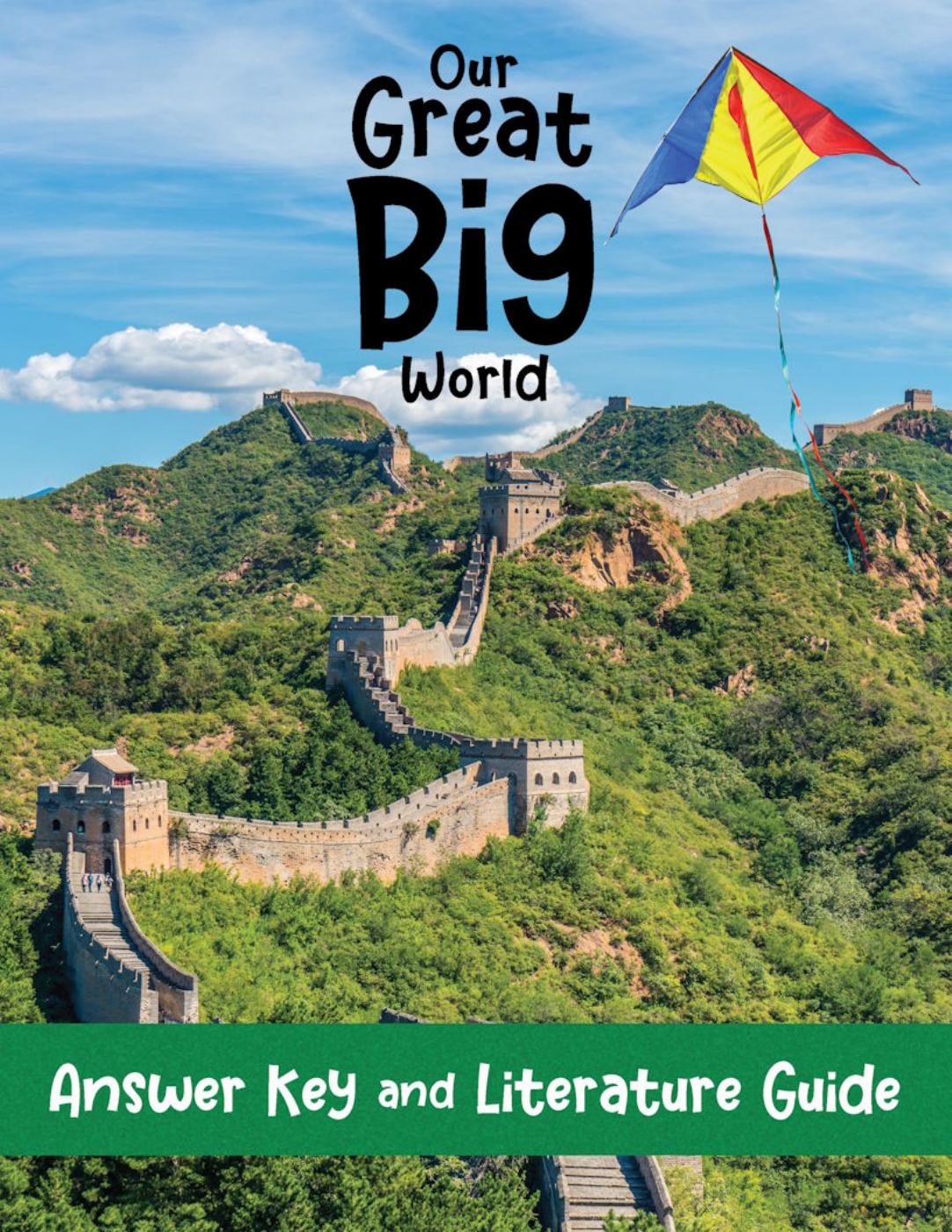 Our Great Big World Answer Key