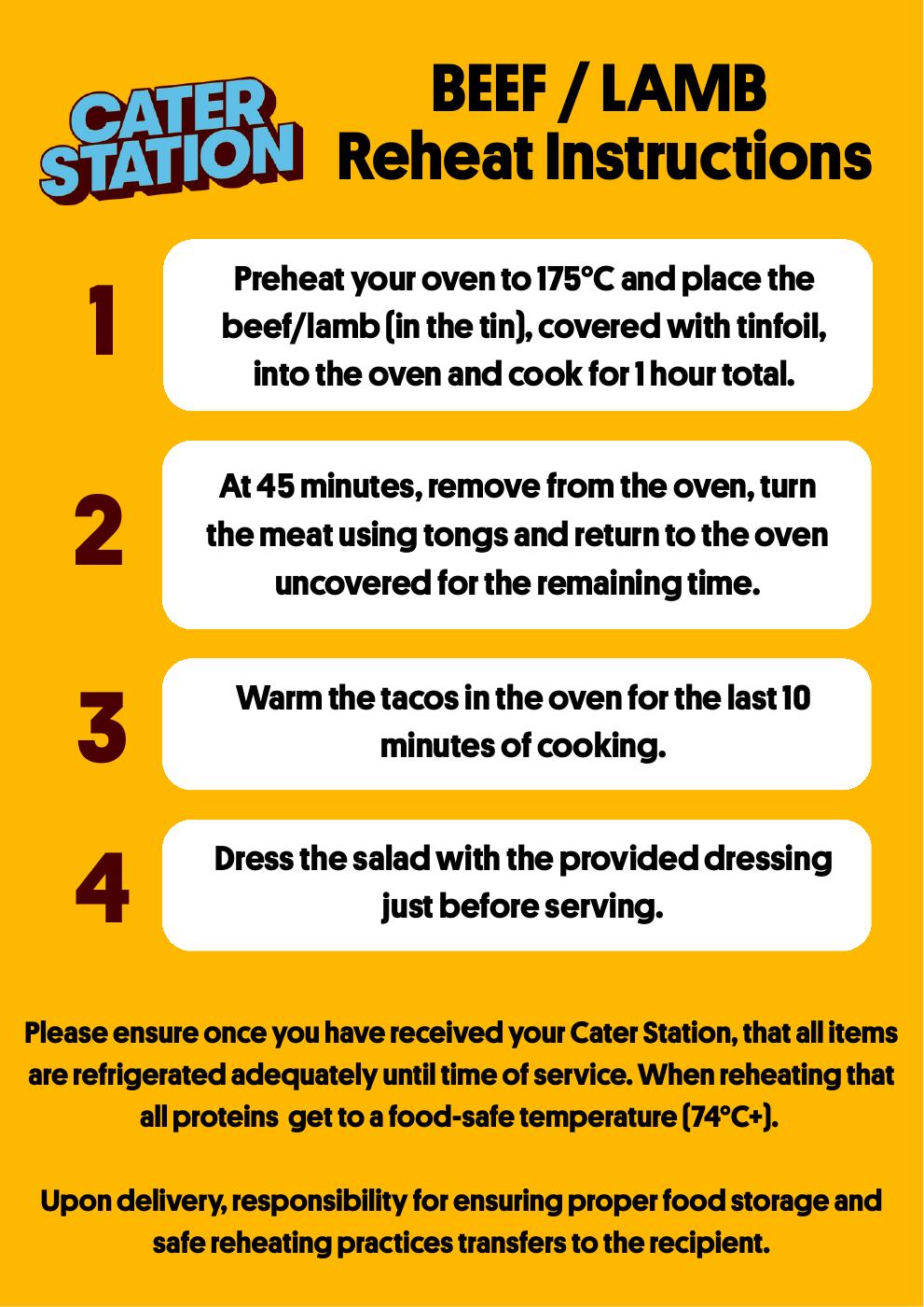 CaterStation Reheat Instructions | PDF to Flipbook