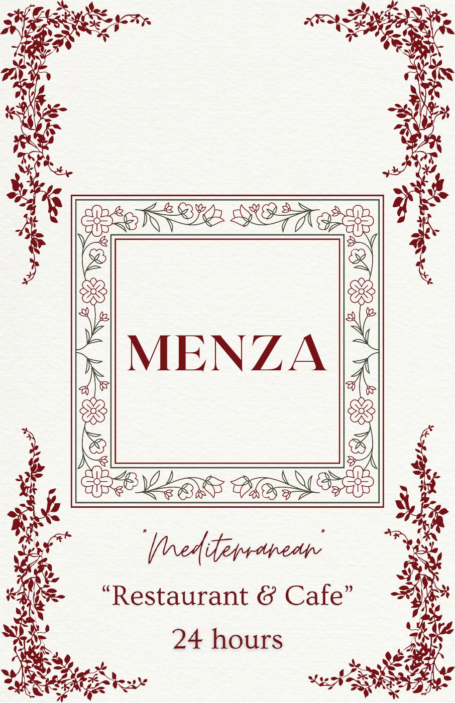 Menza Cafe & Resto 24*7 | PDF to Flipbook