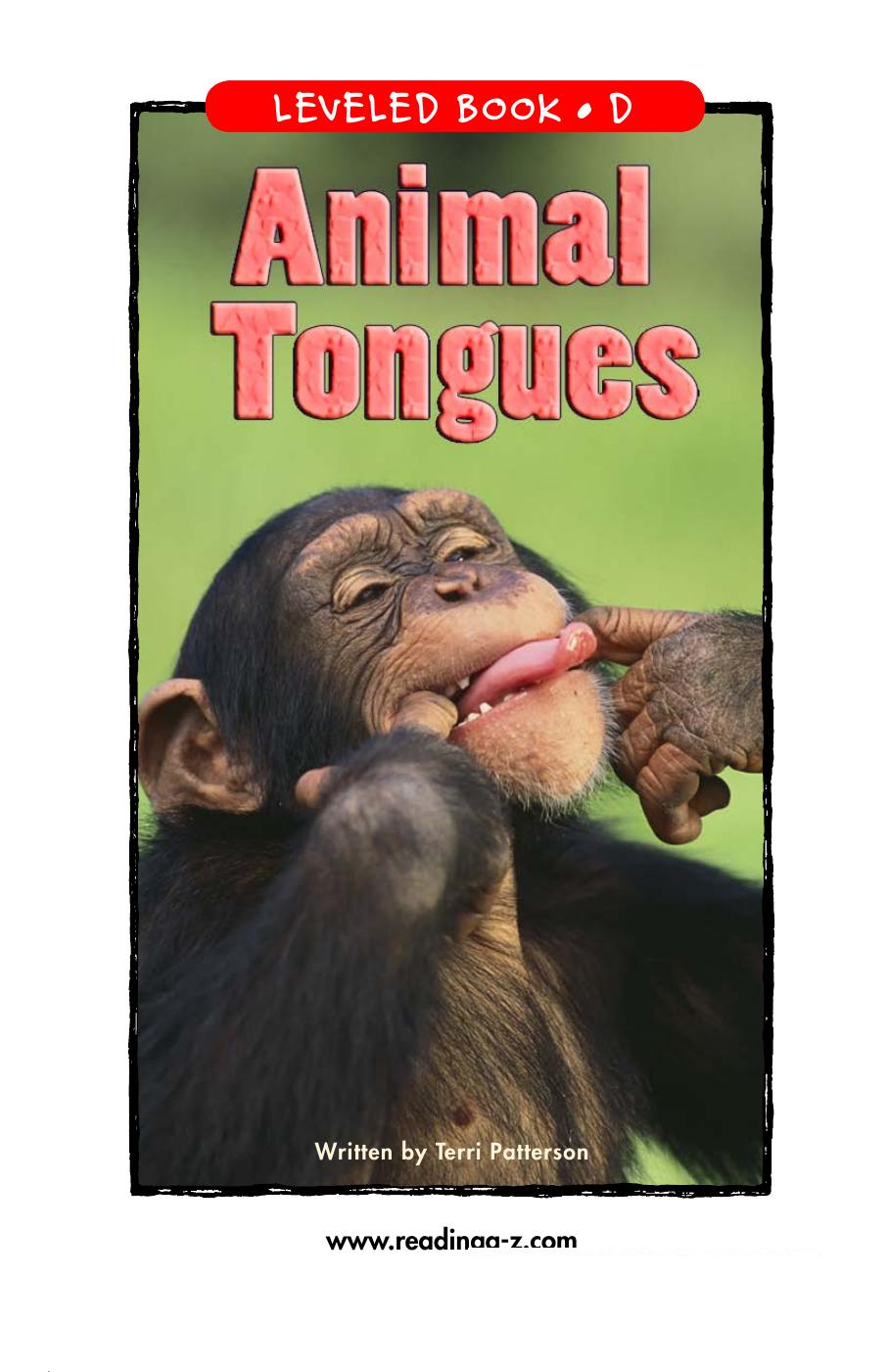 27. Animal Tongues