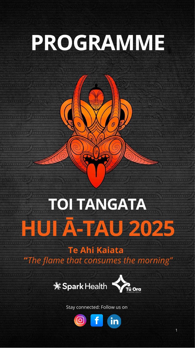 Toi Tangata HAT2025 Programme | PDF to Flipbook