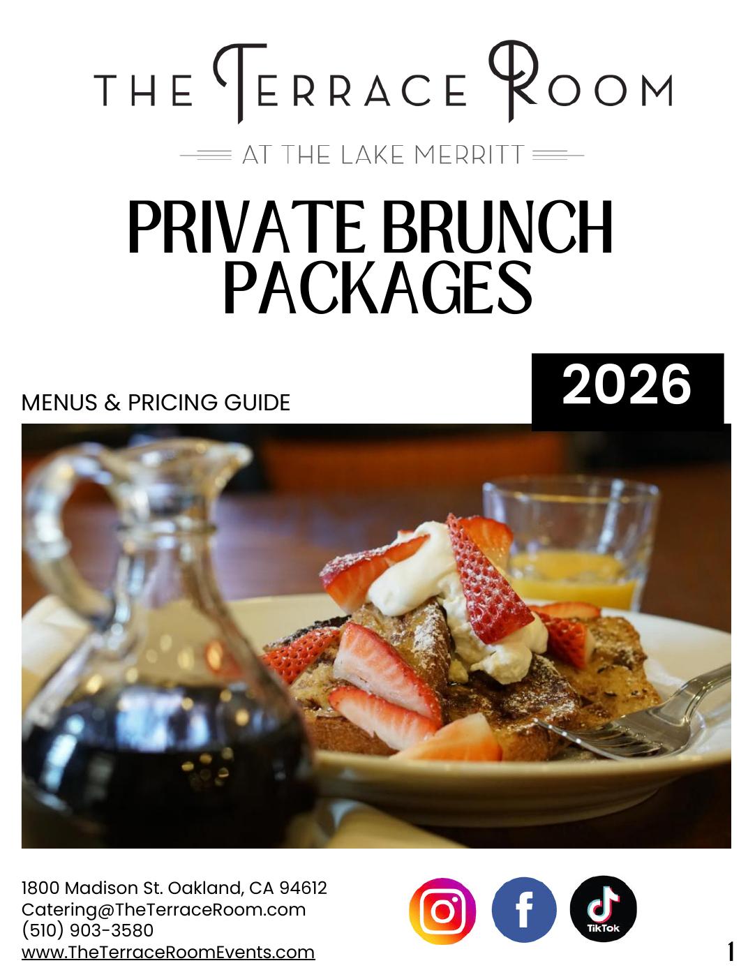 2026 Brunch Packages