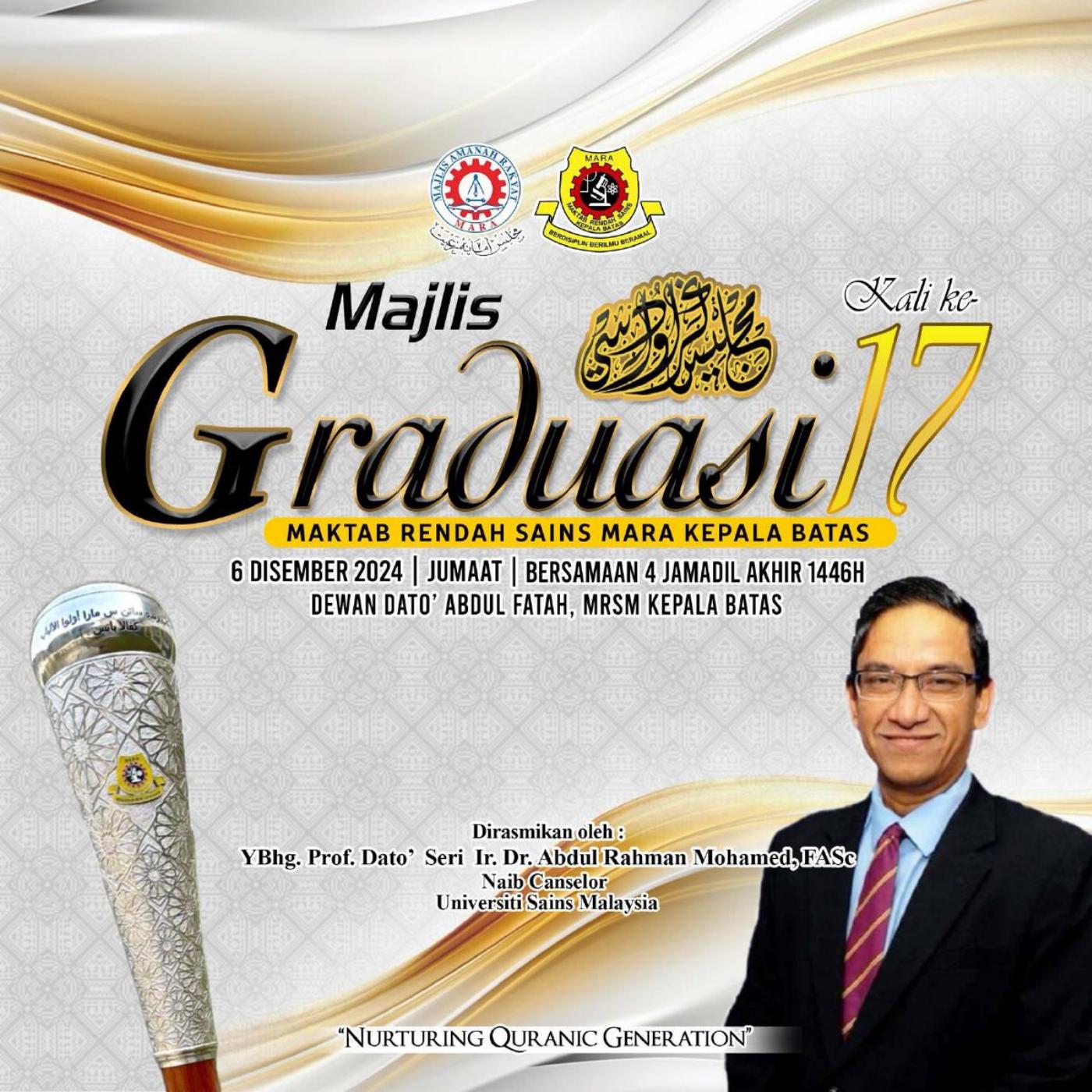 BUKU MAJLIS GRADUASI MRSM KEPALA BATAS KALI KE-17 2024 | PDF to Flipbook