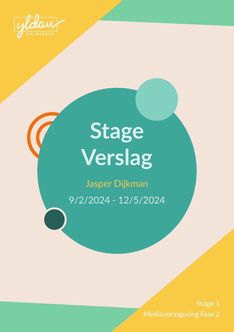 Stage Verslag - Yldau Ontwerpen | PDF to Flipbook