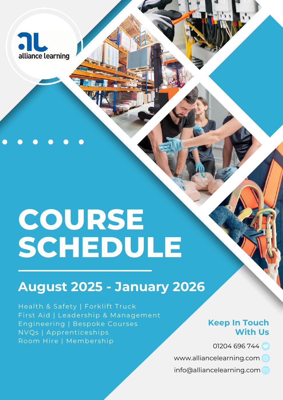 Course Schedule | PDF to Flipbook