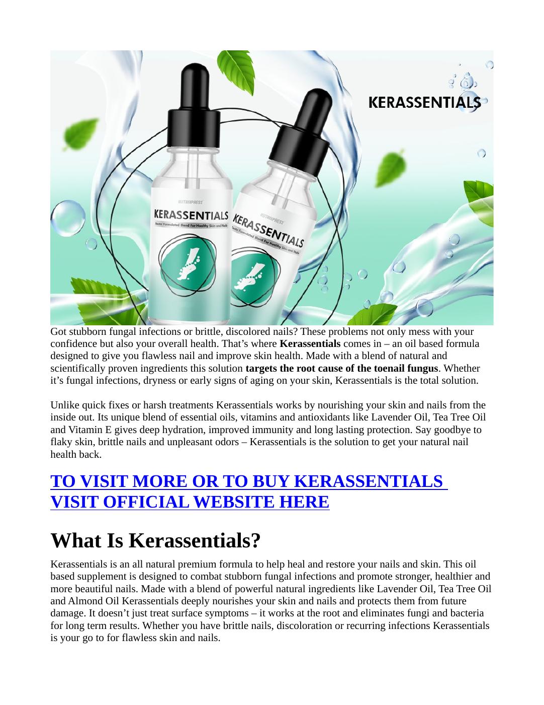 Kerassentials [TOP RATED] “Reviews” Genuine Expense? | PDF to Flipbook
