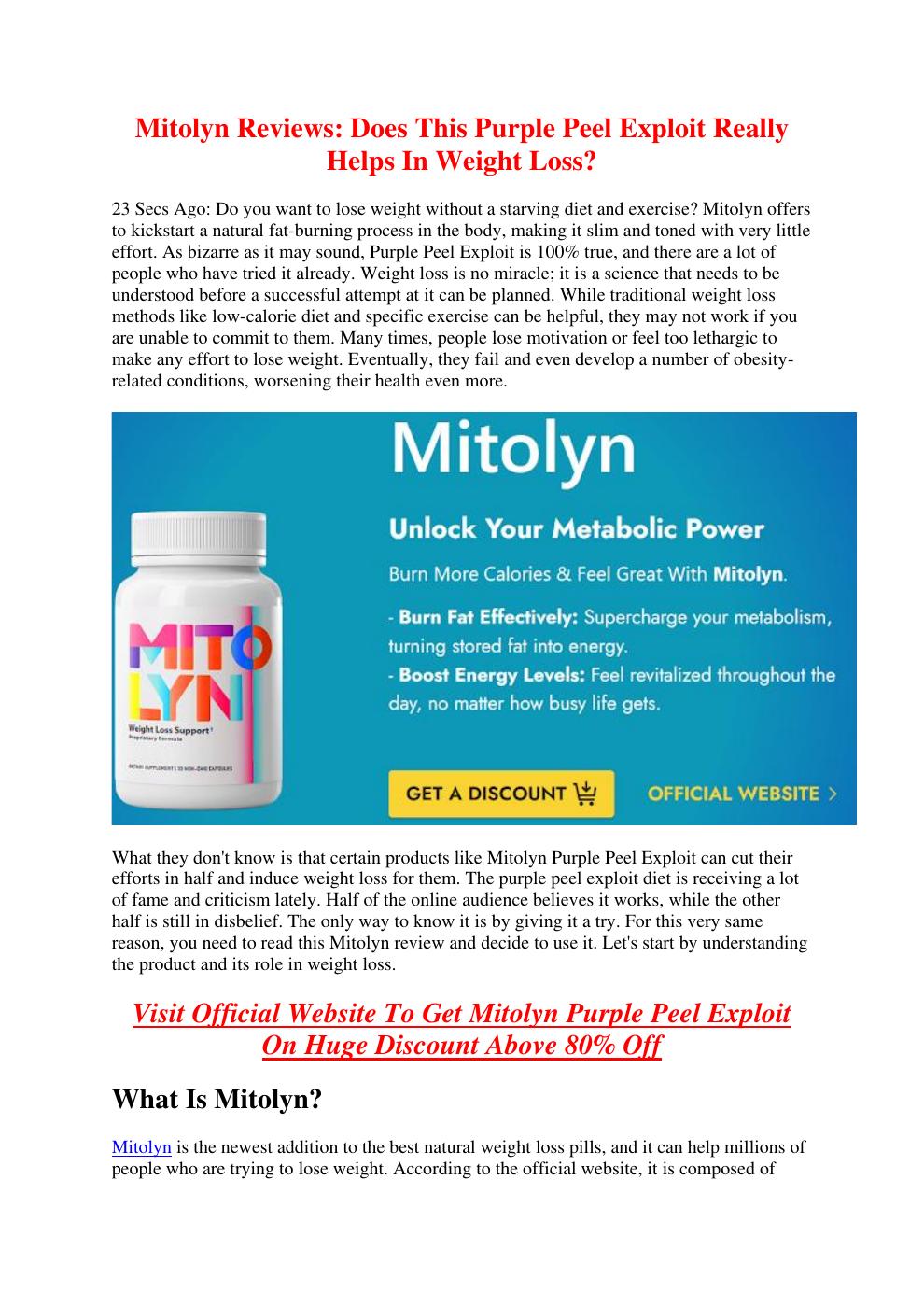 Mitolyn (SCAM OR LEGIT EXPERIENCE) "REVIEWS" Genuine | PDF to Flipbook