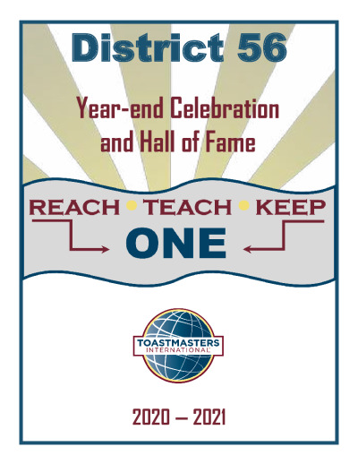 2020-2021 District 56 Year End Celebration & Hall of Fame