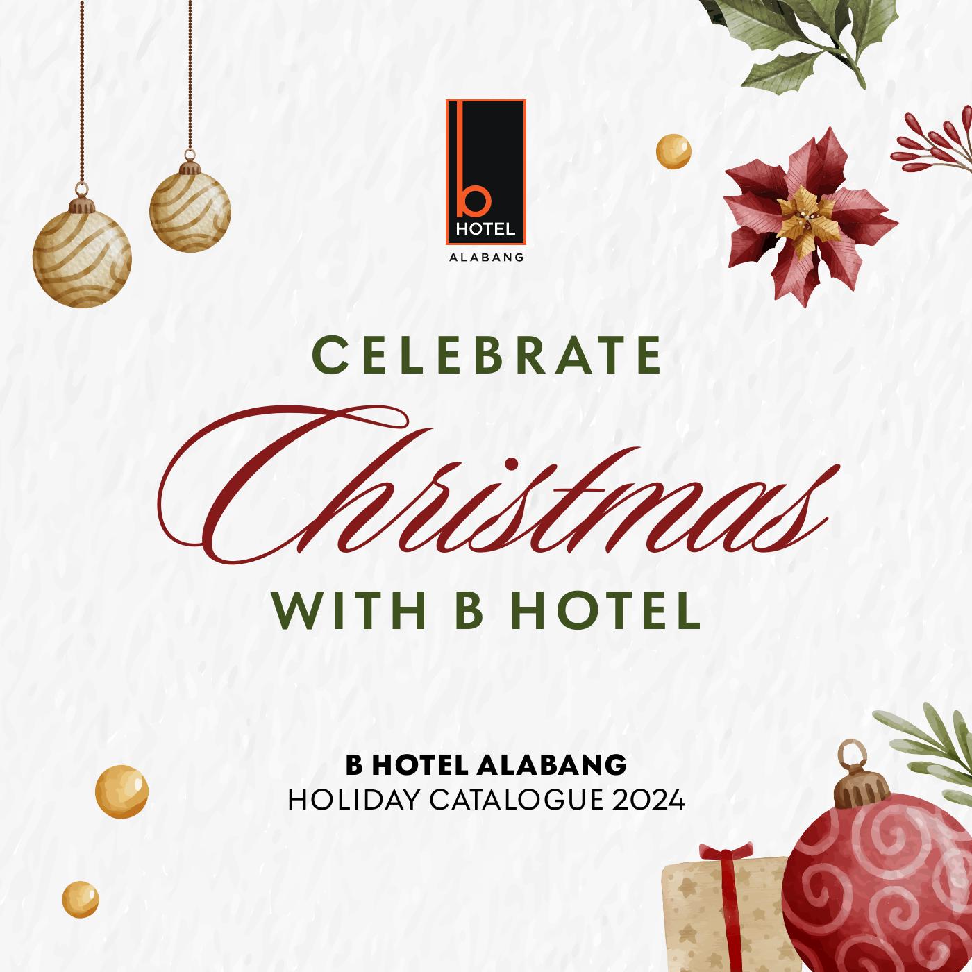 B Hotel Alabang 2024 Holiday Catalogue