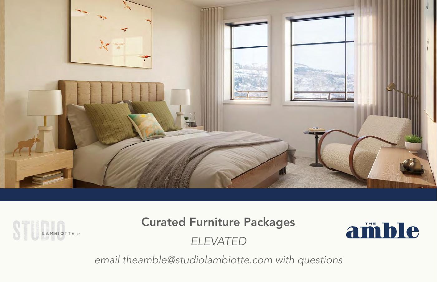 The Amble – Curated Furniture Packages – Studio Lambiotte