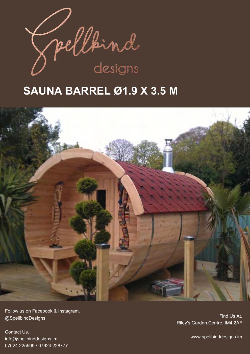 Spellbind Designs Sauna Barrel | PDF to Flipbook