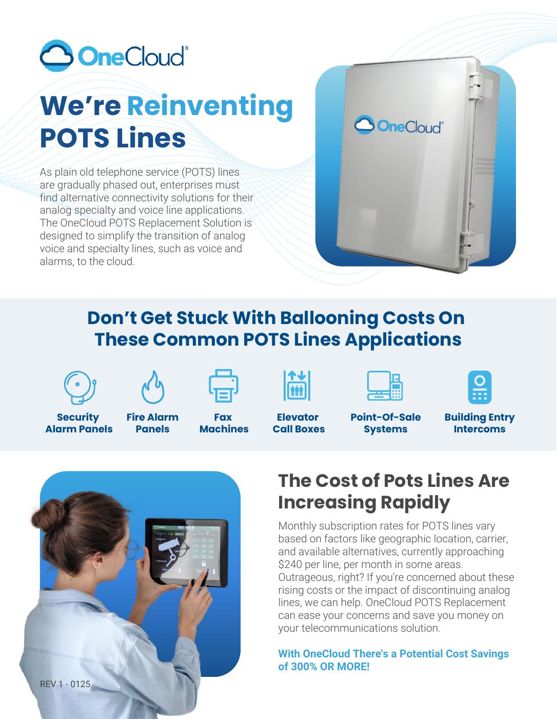 POTS Lines Replacement Flyer