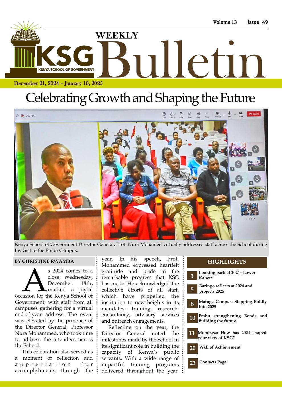 KSG Weekly Bulletin | PDF to Flipbook