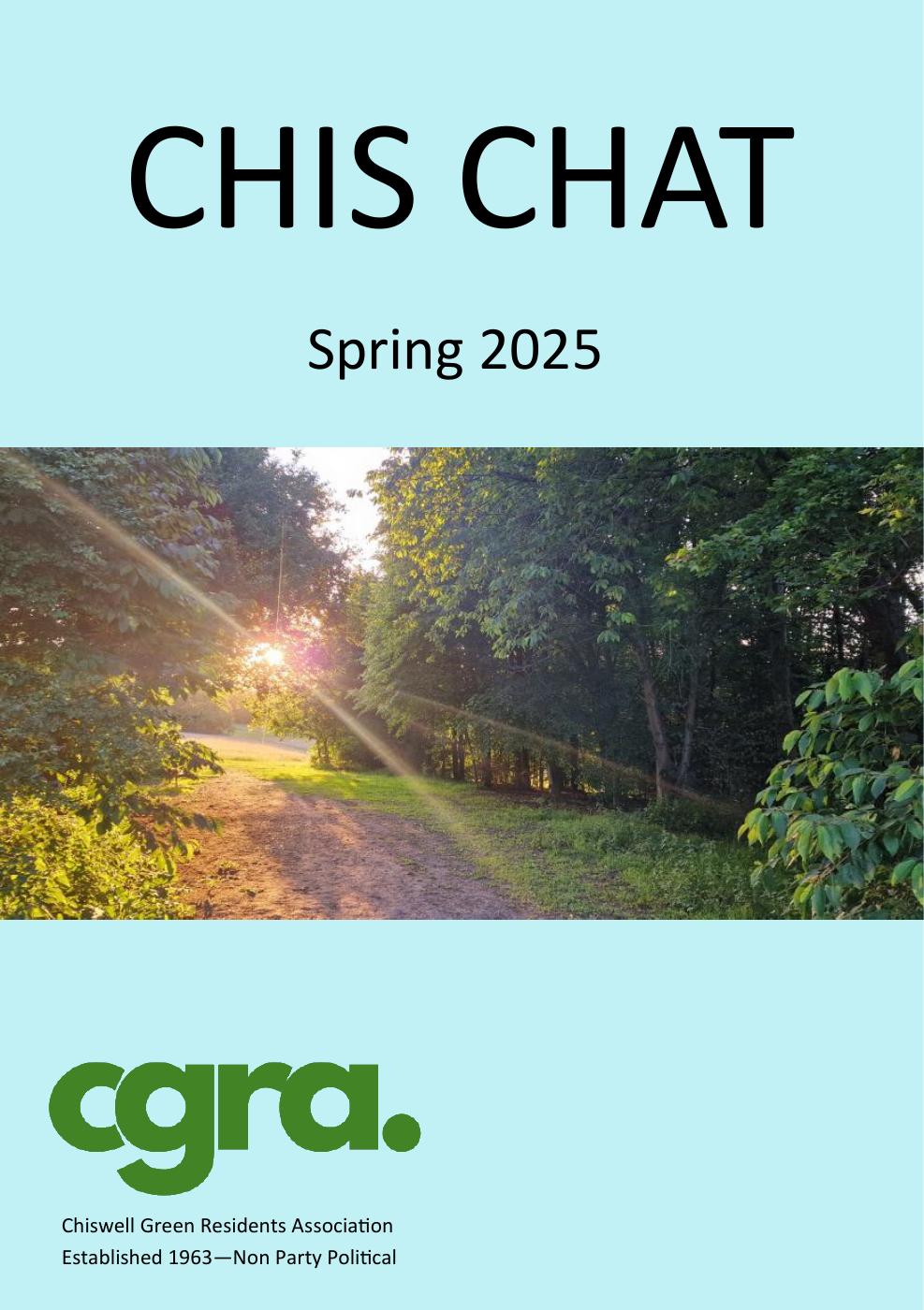 Chis Chat - Spring 2025 | PDF to Flipbook