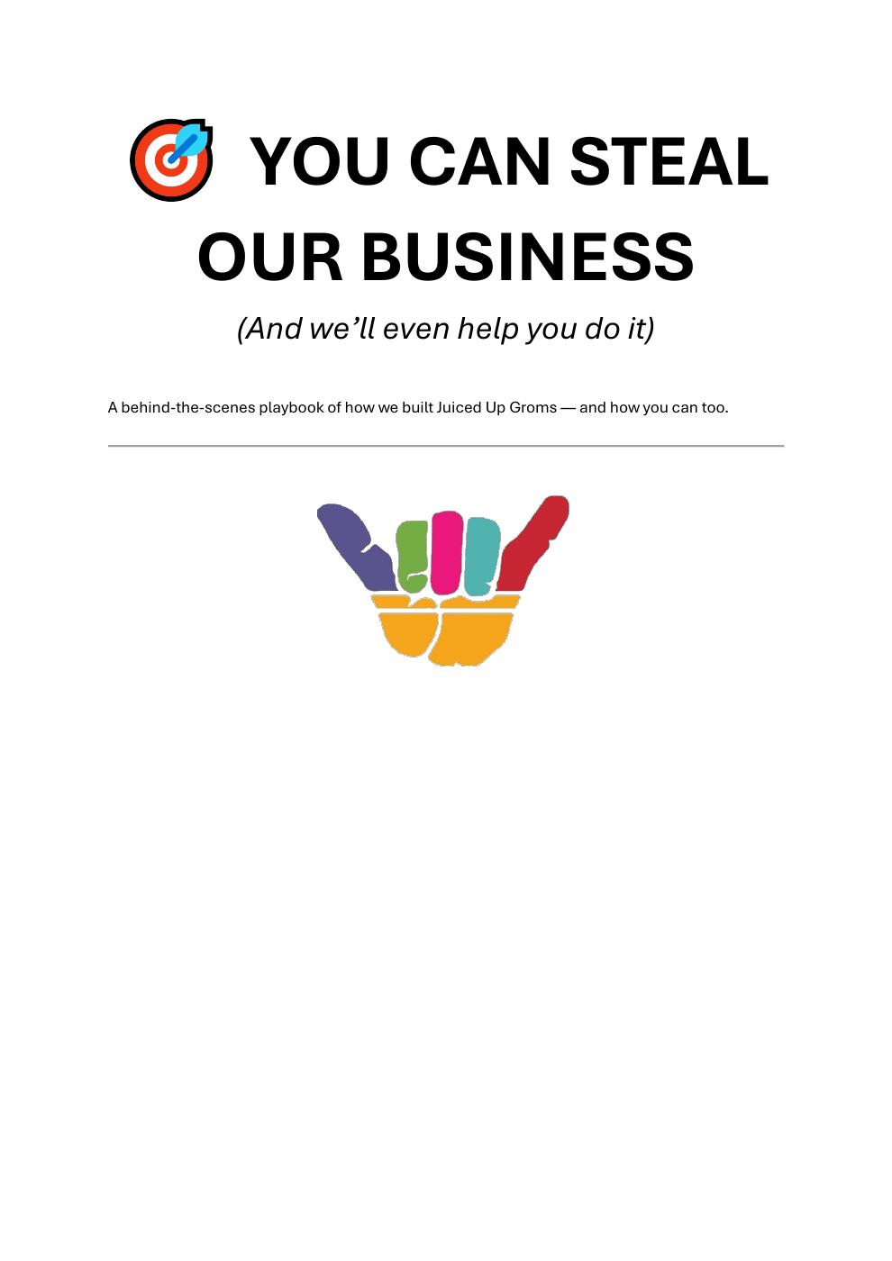 Steal Our Business | PDF to Flipbook