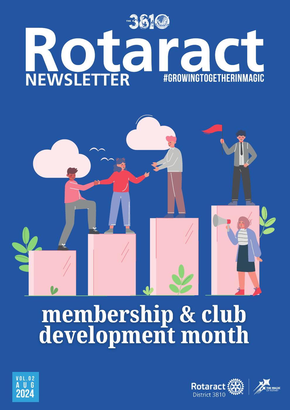 Rotaract D3810 August Newsletter Issue (2024) | PDF to Flipbook