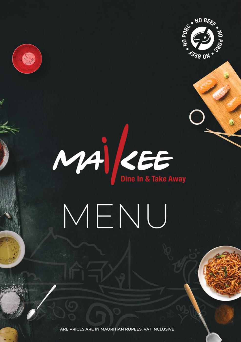 MAIKEE FUSION CUISINE | PDF to Flipbook