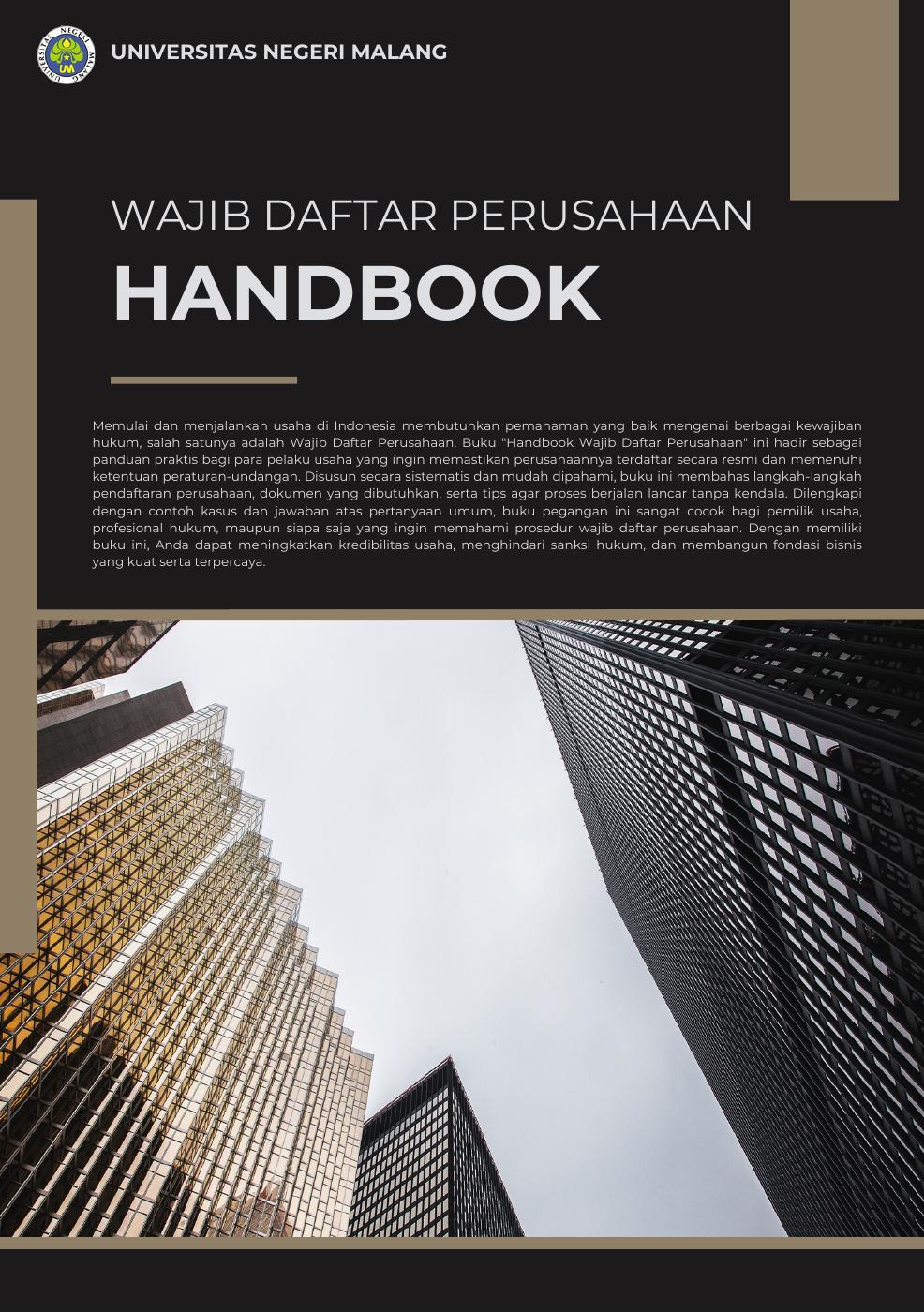 HANDBOOK WAJIB DAFTAR PERUSAHAAN | PDF to Flipbook