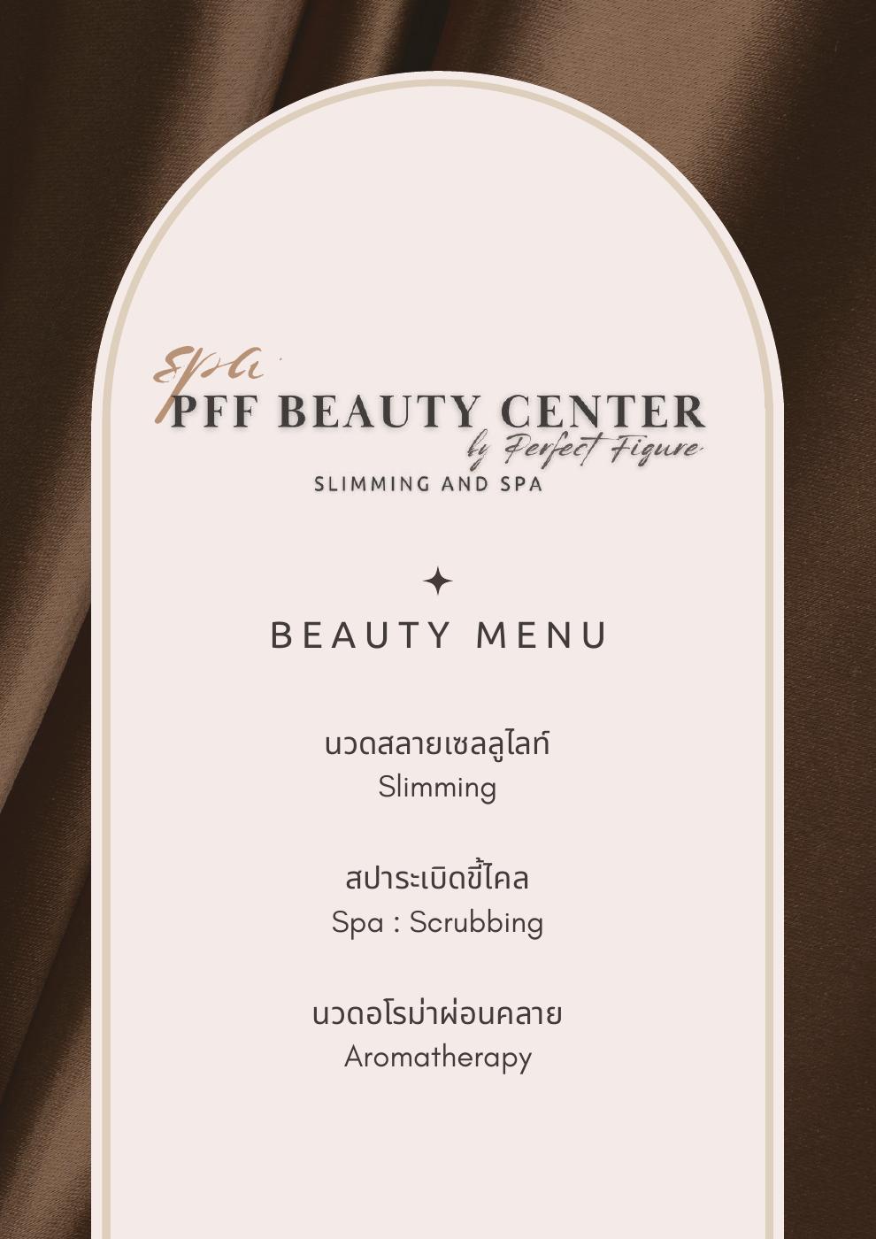 PFF Beauty Menu | PDF to Flipbook