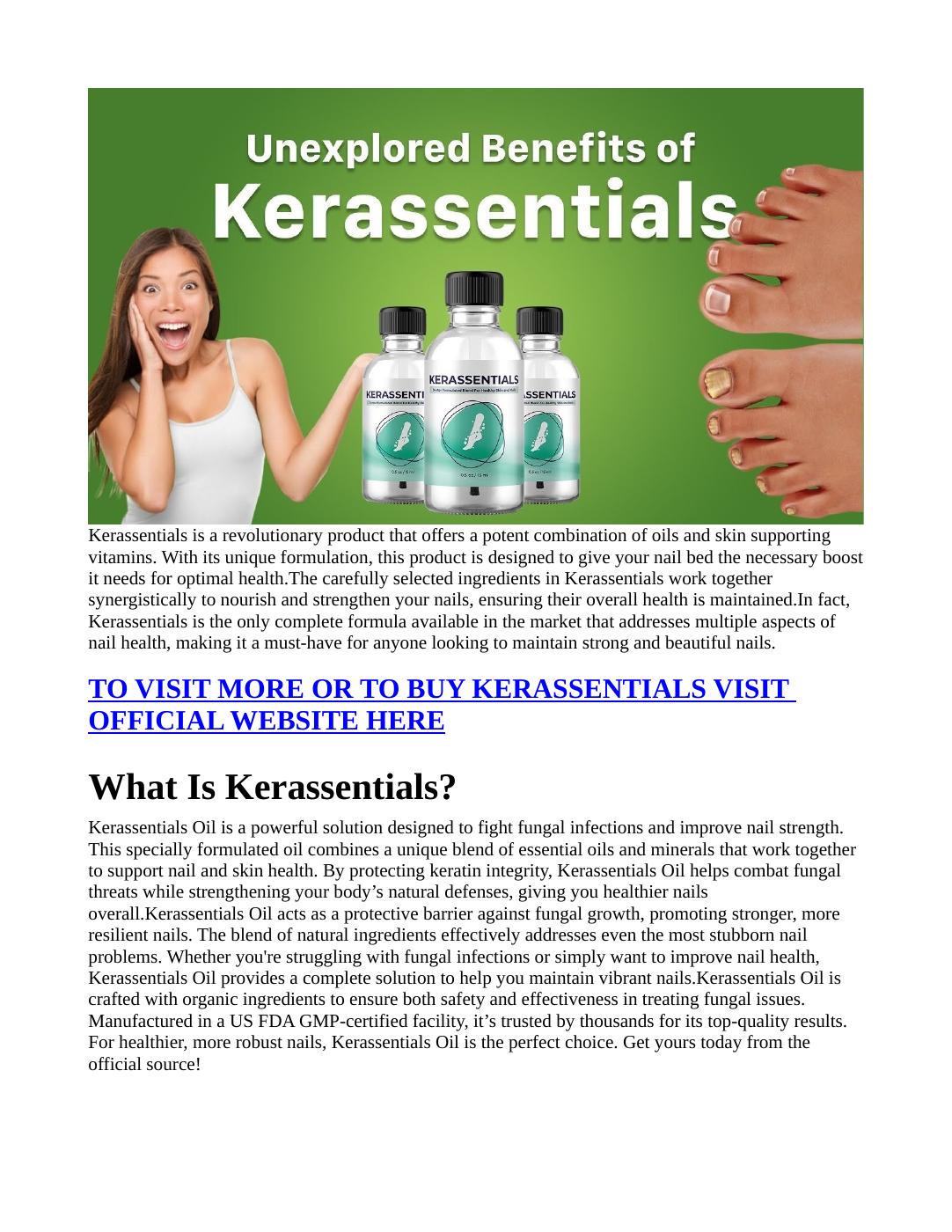 Kerassentials – (Pros and Cons) Is It Scam Or Legit? | PDF to Flipbook
