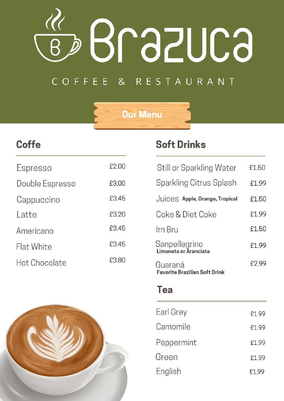 Brazuca menu | PDF to Flipbook