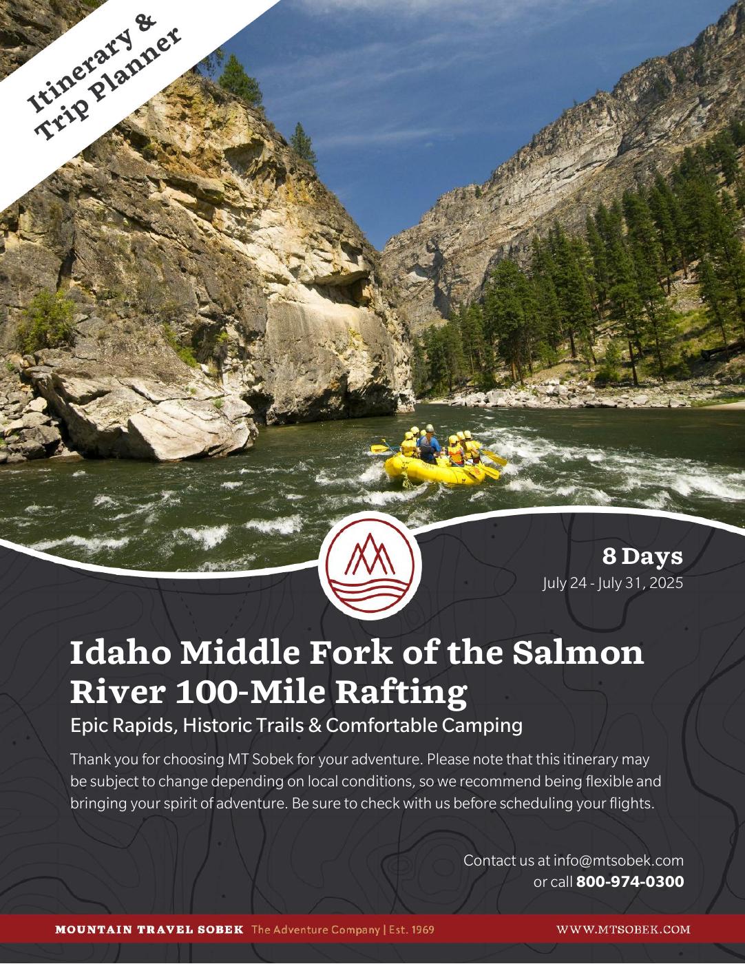 Idaho Middle Fork of the Salmon River Rafting with Dr Dan Siegel | PDF to Flipbook