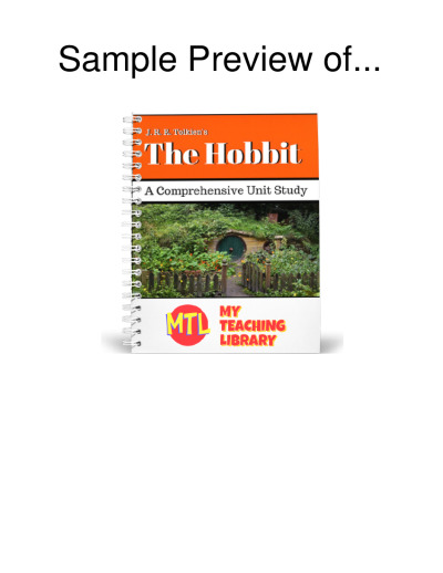 Sample Preview of the Hobbit Comprehensive Study