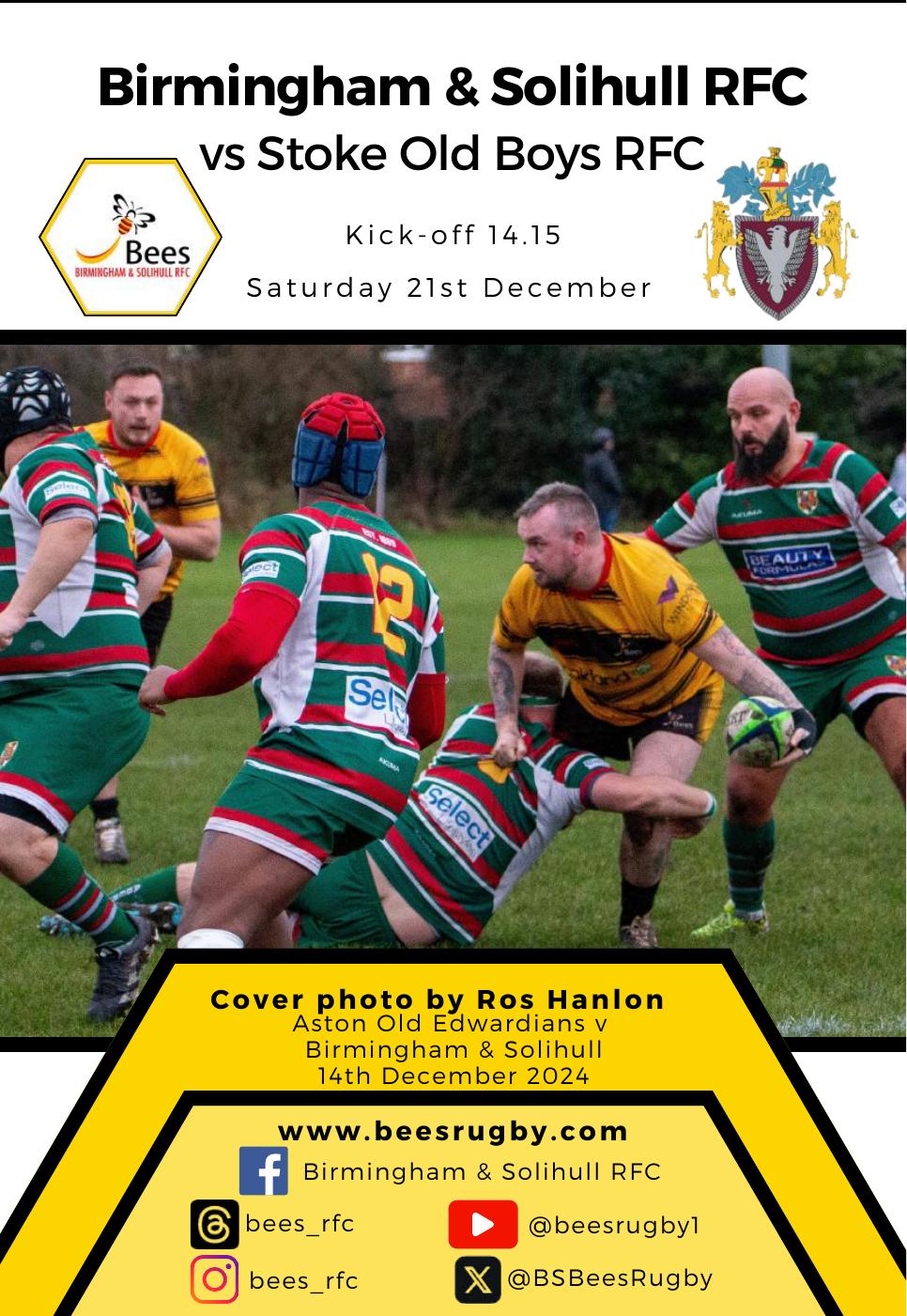 Birmingham & Solihull RFC v Stoke Old Boys RFC | PDF to Flipbook