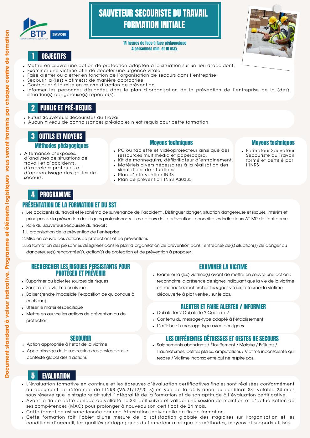 SAUVETEUR SECOURISTE DU TRAVAIL - FORMATION INITIALE | PDF to Flipbook