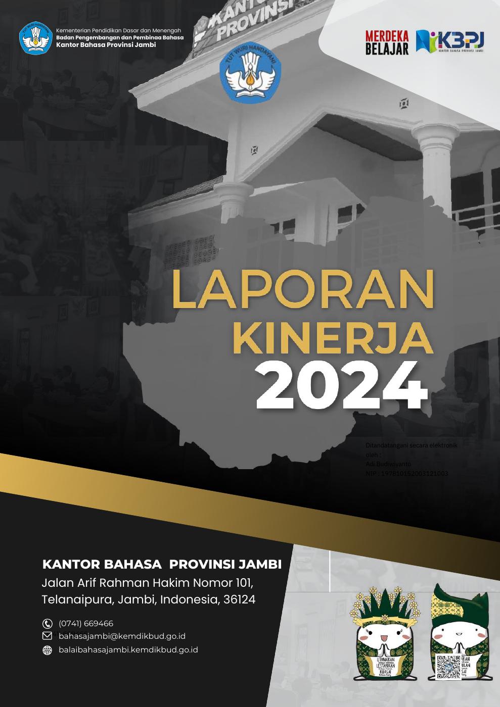 Laporan Kinerja Kantor Bahasa Provinsi Jambi 2024 | PDF to Flipbook