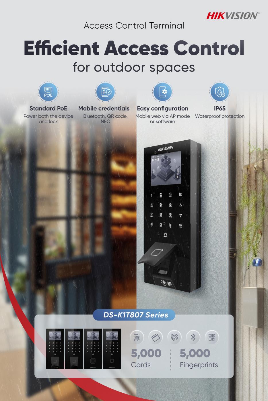 Poster - Access Control Terminal DS-K1T807 Series