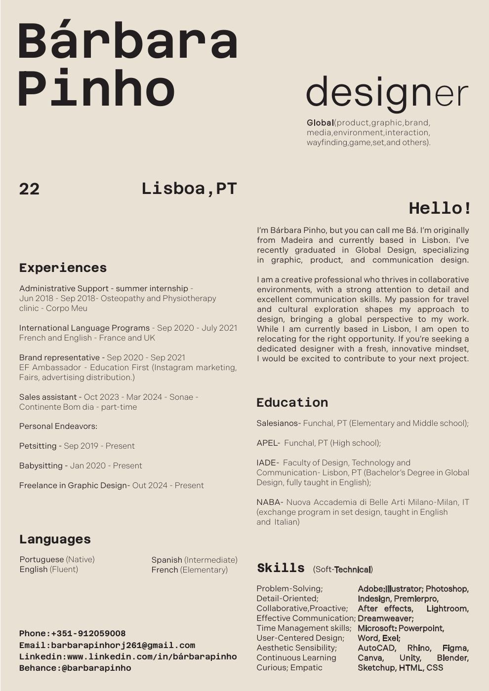 CV-Bárbara Pinho | PDF to Flipbook