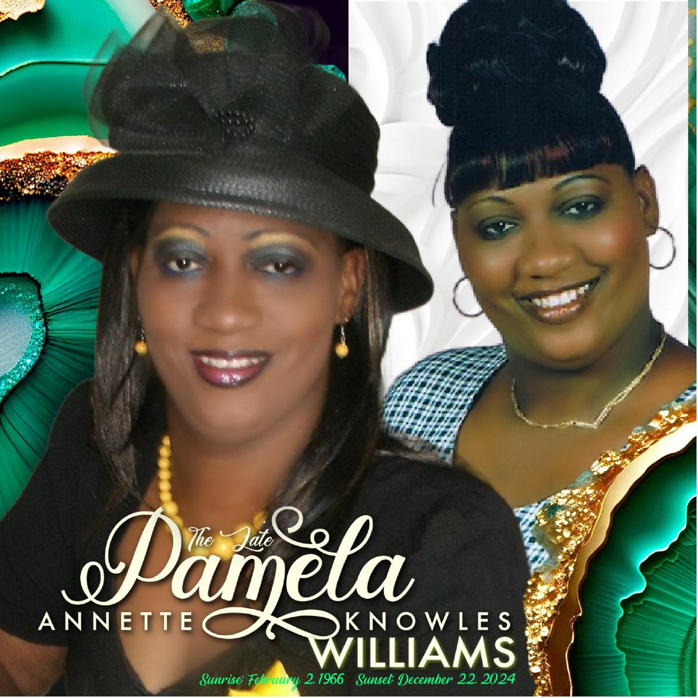 Memorial Keepsake Booklet for the Late Pamela Annette Knowles-Williams