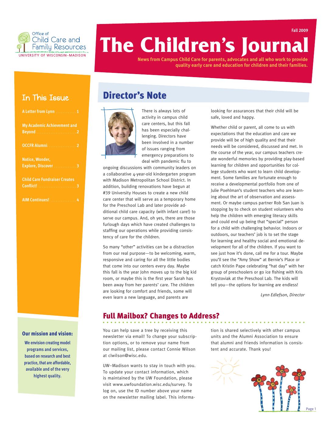 The Children's Journal Fall 2009