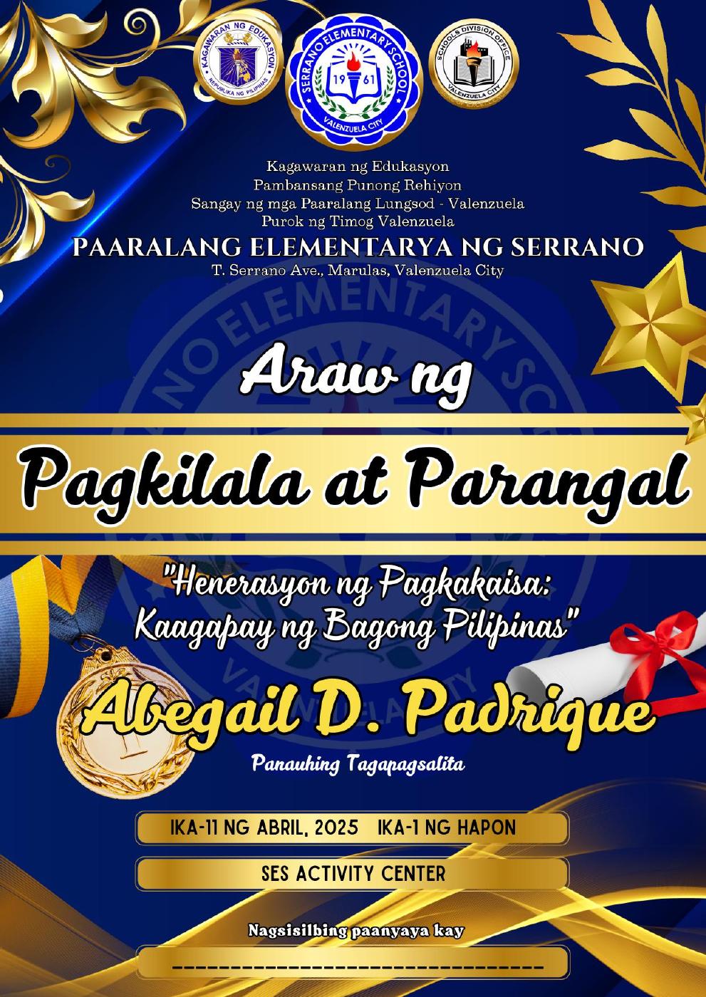 Serrano Elementary Recognition Day Invitation Program | PDF to Flipbook