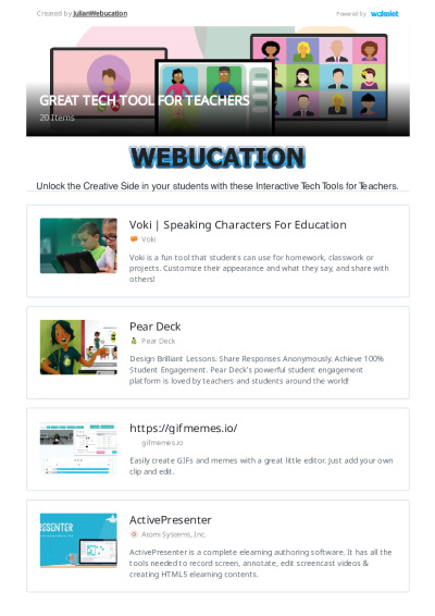 Interactive Tech Tools for Teachers.
