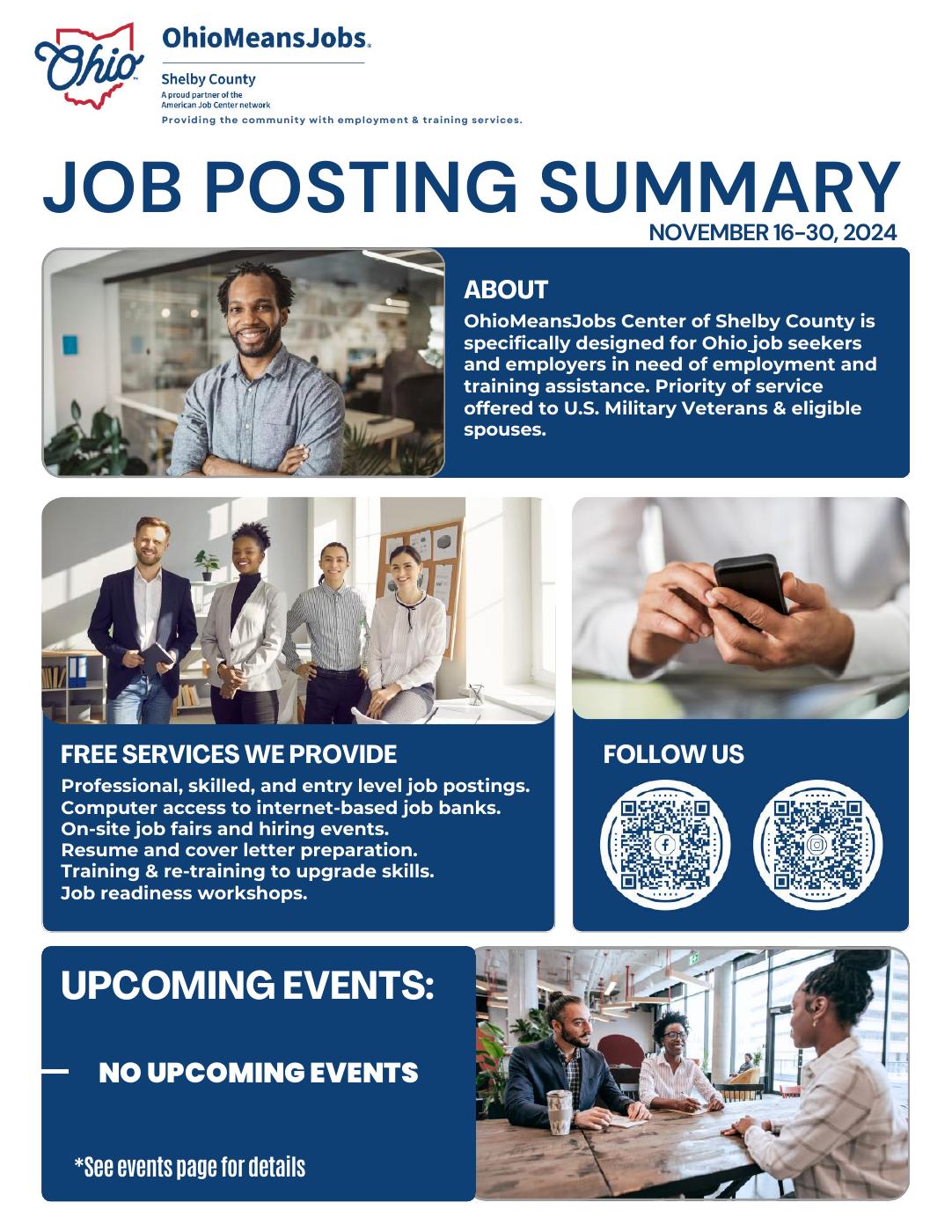 Job Posting Summary 11/16 - 11/30 | PDF to Flipbook