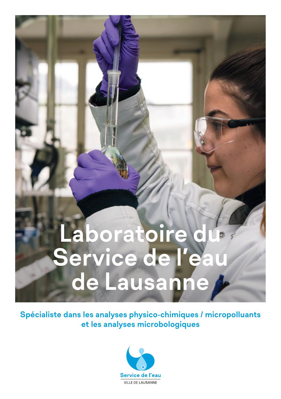 Flyer du laboratoire du Service de l’eau