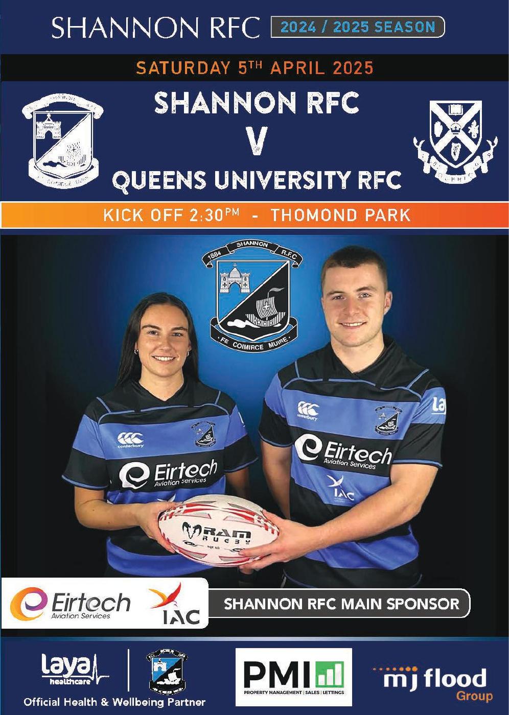 Shannon RFC V Queens University