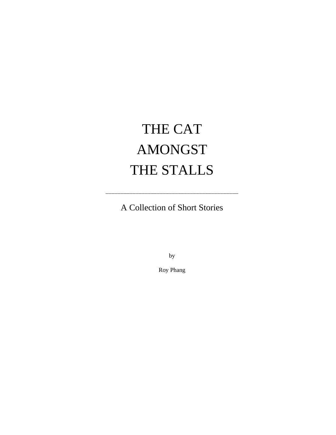 The Cat Amongst the Stalls | PDF to Flipbook