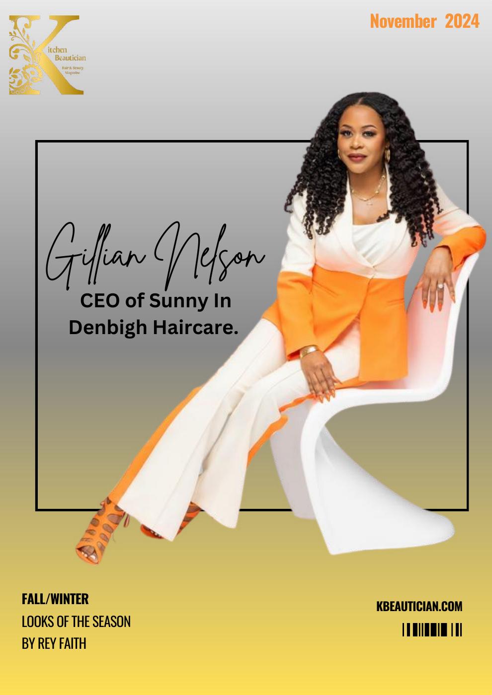Gillian Nelson : CEO of Sunny In Denbigh Haircare.