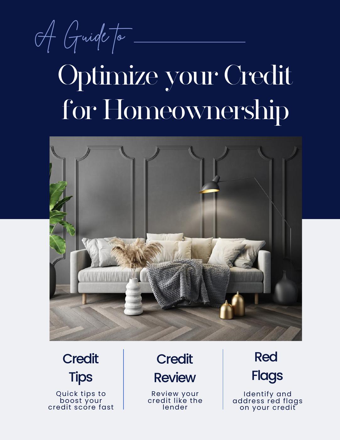 2025 Optimize Your Credit for Homeownership