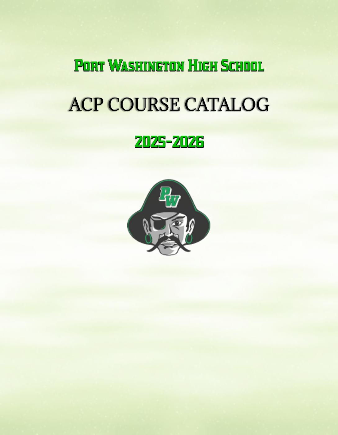 25-26 PWHS ACP Course Catalog | PDF to Flipbook