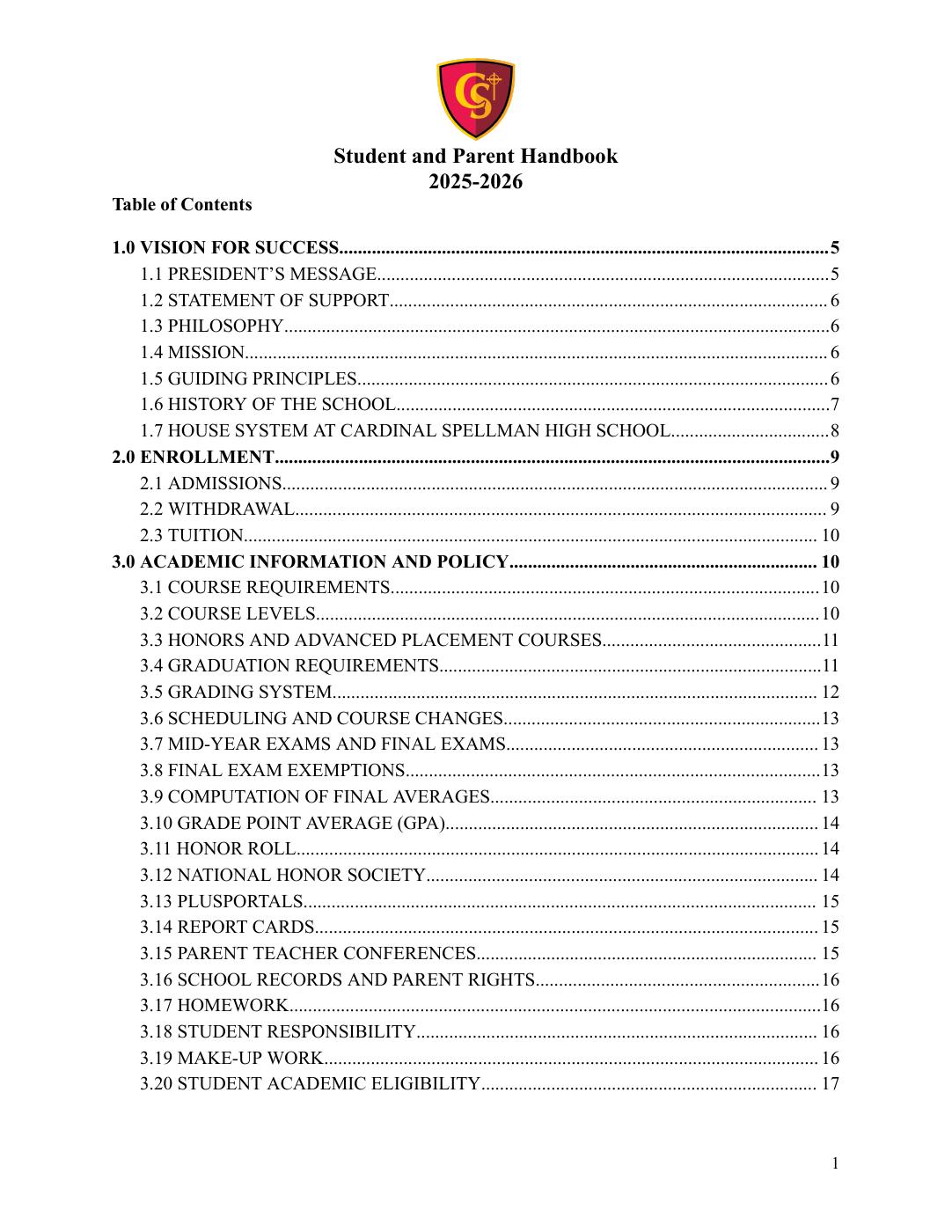 SY 25-26 Student Handbook | PDF to Flipbook