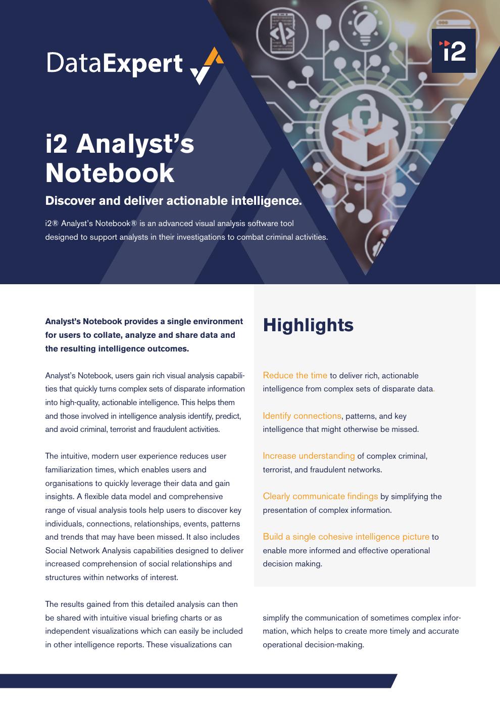 i2 Analyst’s Notebook