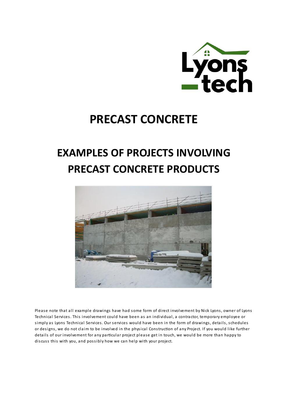 Lyons Technical Services - Precast Concrete | PDF to Flipbook