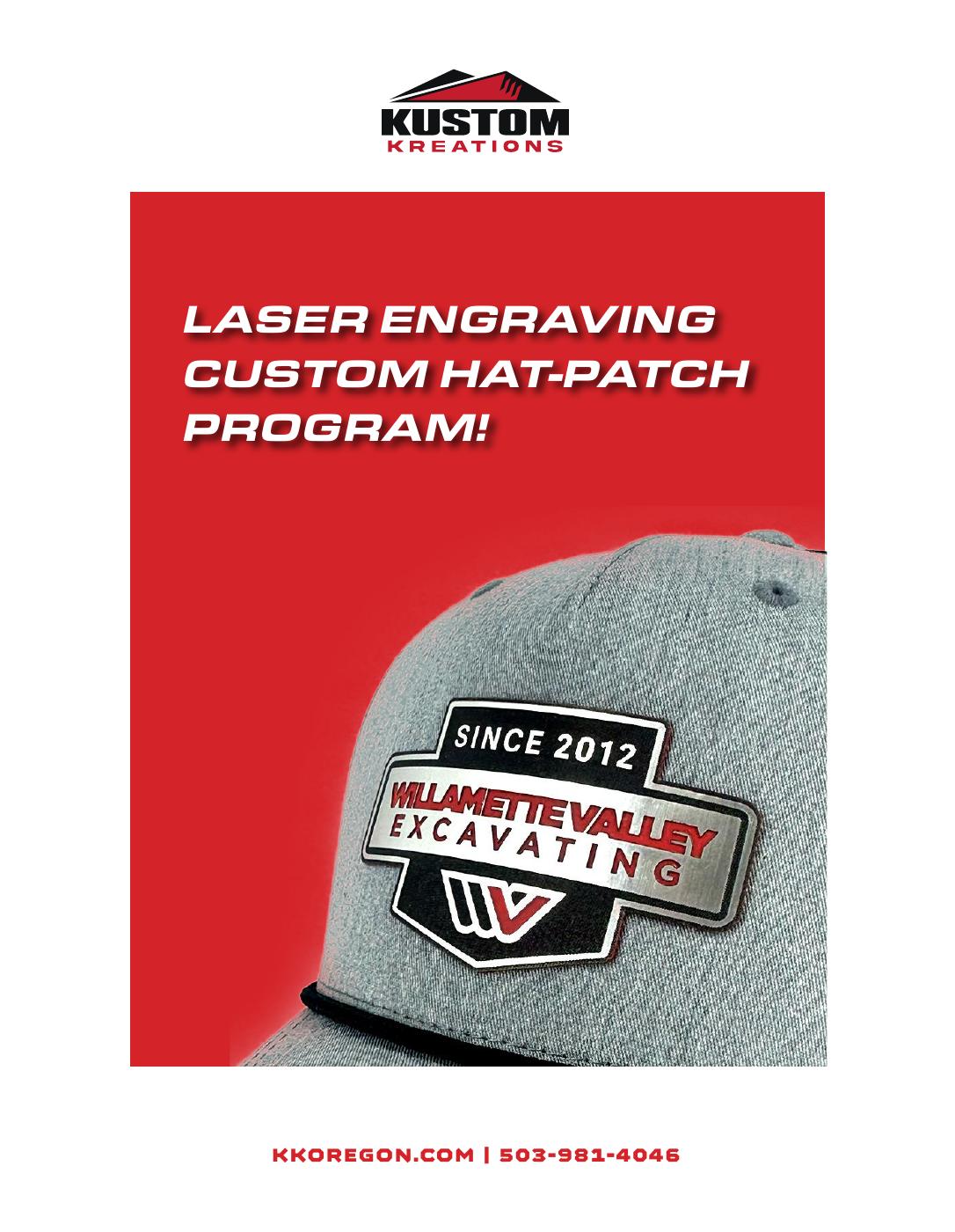 Laser Engraving Custom Hat-Patch Program | PDF to Flipbook