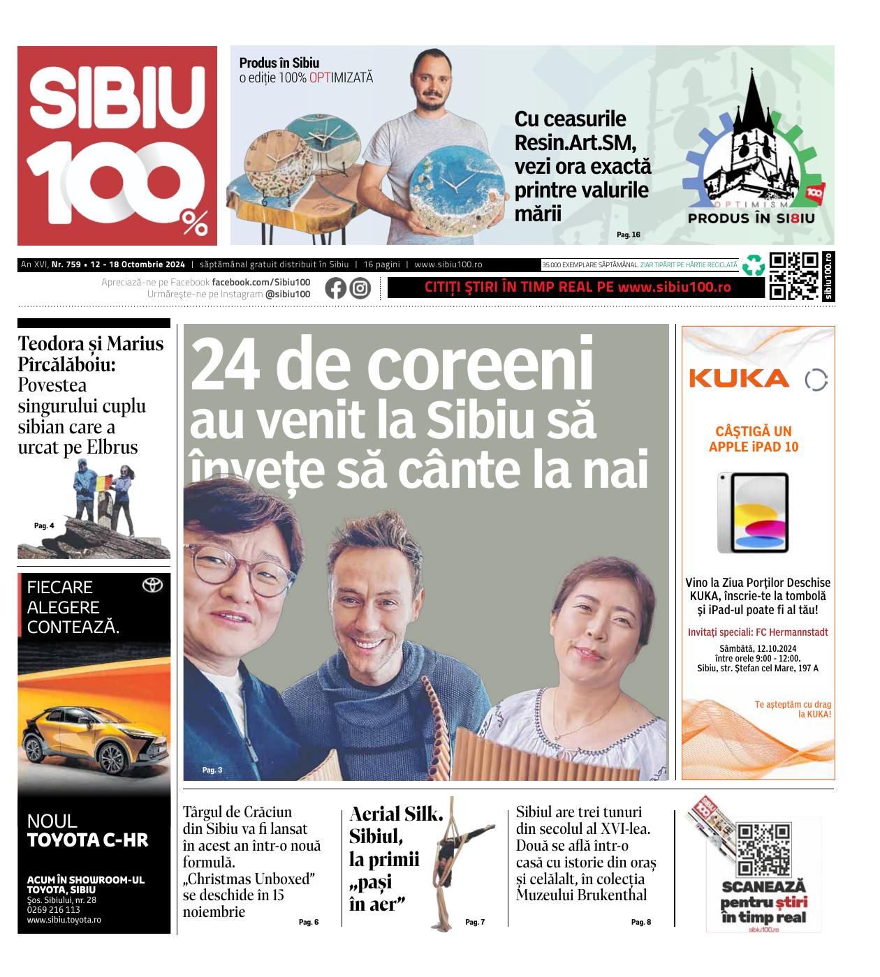 Sibiu 100% - Ediţia 759 | PDF to Flipbook