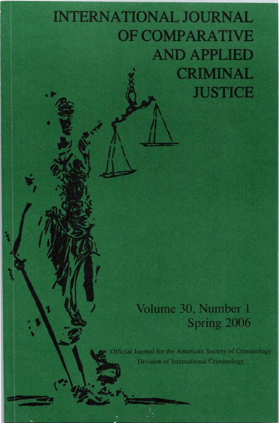 International Journal of Comparative and Applied Criminal Justice